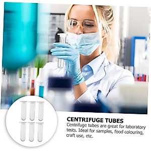 Arteya 5ml Microcentrifuge Tubes 200PCS,Centrifuge Tubes with Attached Lid, Round Bottom Transparent Micro Centrifuge Sample Bottle Vials Container for Lab,Plastic Lab Snap Tubes,Clear Graduation