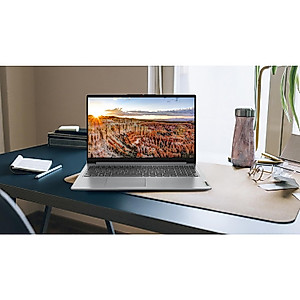 Lenovo IdeaPad 1 Laptop, 15.6" FHD Screen, Intel Core i3-1215U, 12GB RAM, 512GB SSD, Webcam, HDMI, Wi-Fi 6, Fingerprint Reader, Windows 11 Home, Grey