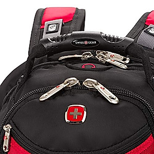 SwissGear 1900 Scansmart TSA 17-Inch Laptop Backpack, Black/Red