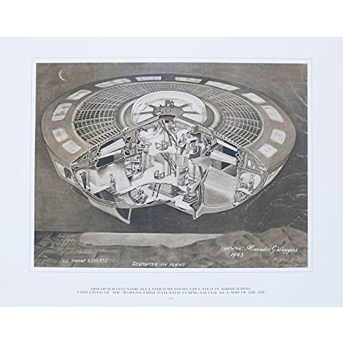 Discopter in Flight by Alexander Weygers Limited Edition