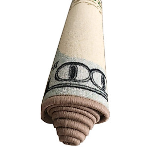 HUAHOO Money Rugs 100 Dollar Bill Runner Area Rug for Living Room Kitchen Rug Laundry Runner Rug Bedroom Bathroom Mat (22" x 53")