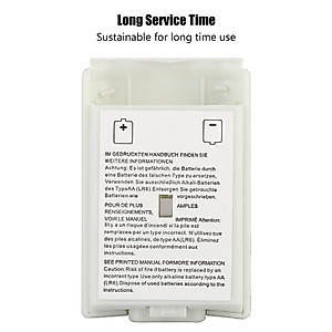 Shell Case Cover Kit, Battery Cover Easy to Install Anti-abrasion 5 PCS for Game Console Controller(white)