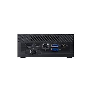 ASUS PN41 Fanless MiniPC Barebone with Intel 11th gen Quad Core Celeron N5100, Support Dual 4K, DisplayPort, WiFi, Bluetooth 5, Hardware TPM, VESA Mount,Black