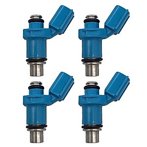 EPSIRMP 4pcs Set Fuel Injectors Compatible with Yamaha 40 50 60 HP 4 Stroke 50 60 HP 2 Stroke 6C5-13761-00-00