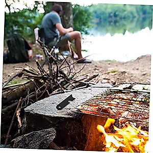 FAVOMOTO 10pcs Ferrocerium Stone Living Striker Scraper Keychain Activity Scrapers Fire Premium Function Lighter Starter Drilled Emergency Flint Flintstone Backing Rod Lightweight Outdoor