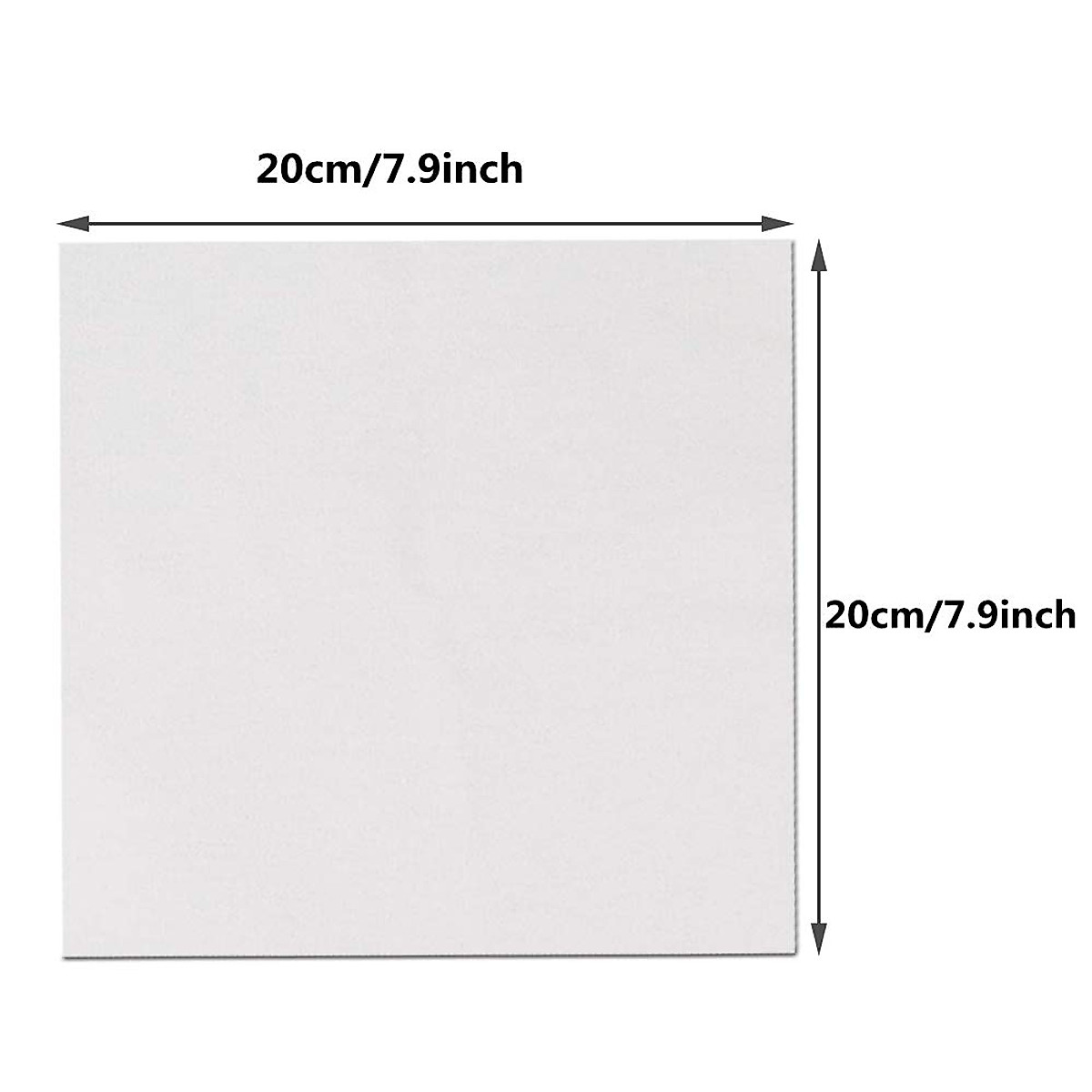 Pinhoollgo 10 Pieces White Cotton Fabric Embroidery Fabric Cotton for Embroidery Garment Craft Flower Pot Decoration Embroidery Cross Stitch Cloth,7.9 Inch