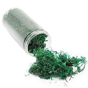 140ml Railroad Scenery Forest Ground Cover Static Grass Artificial Moss War Gaming Scenery Miniature Basing Material Landscape Model Modelling Diorama Railway Railroad Layout Hobby (Green)