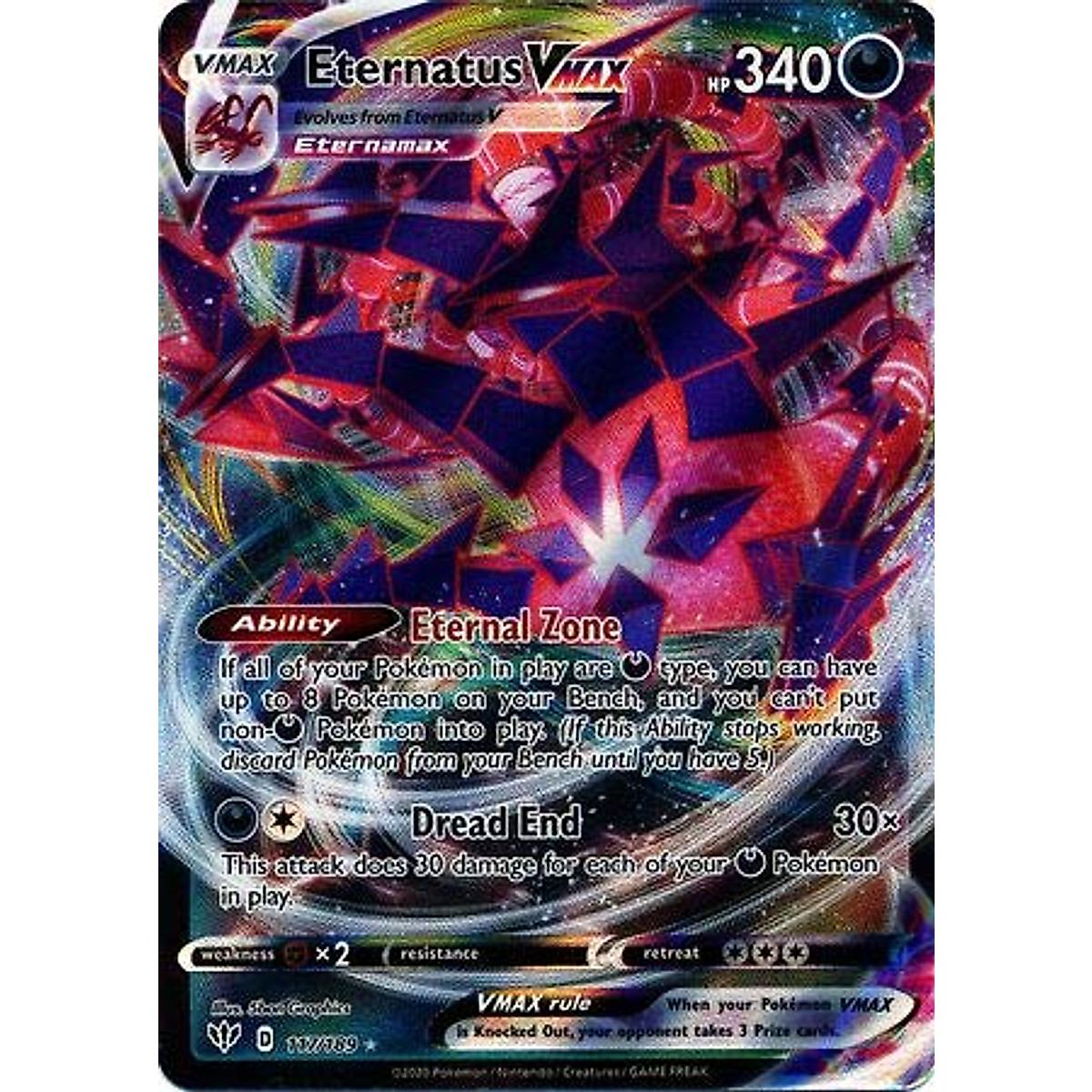 Eternatus VMAX - 117/189 - Ultra Rare