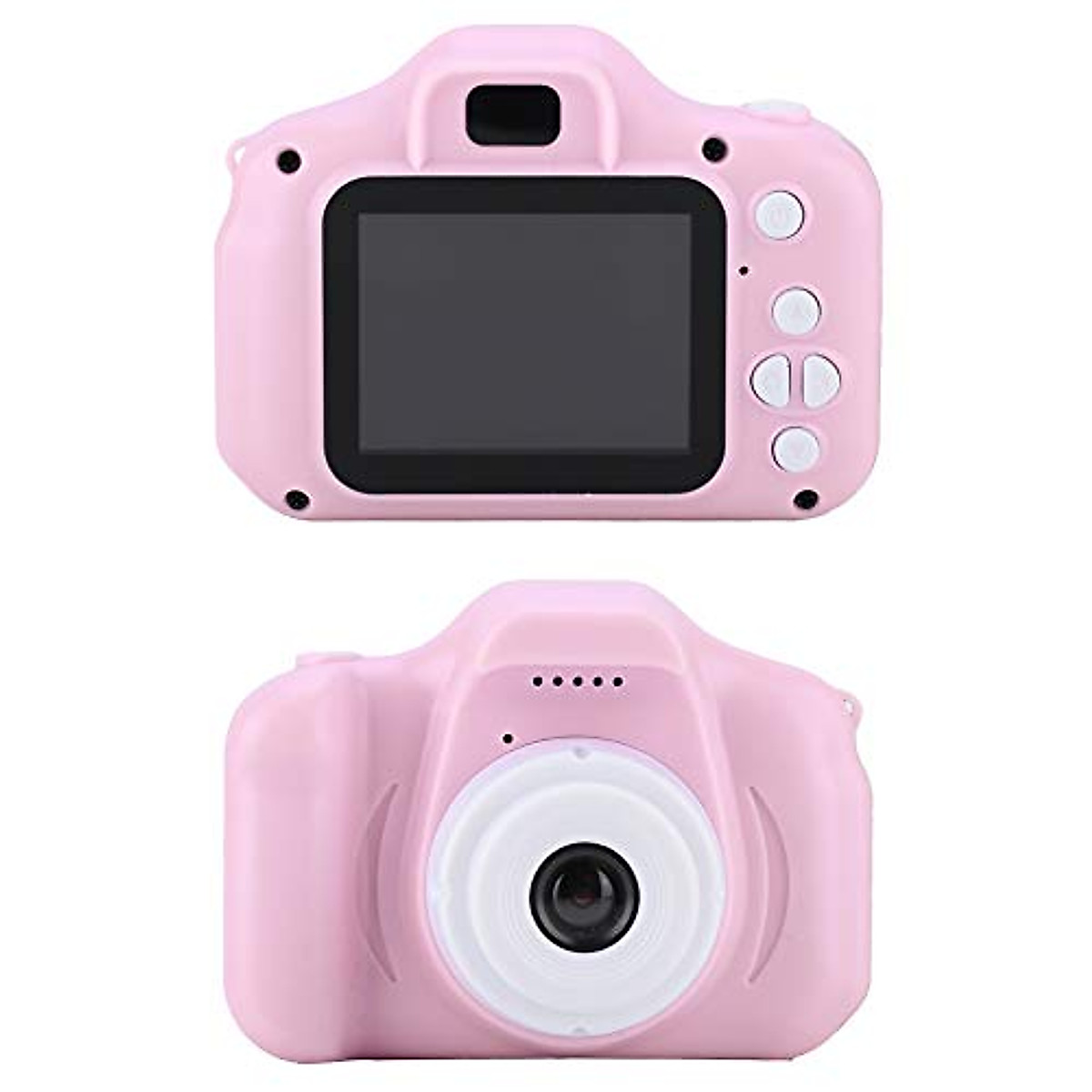 Wisoqu Mini Portable Children's Camera, 2.0 Inches IPS Color Screen 1080P High-Definition 4X Digital Zoom Children's Digital Camera, The for Children(Pink)