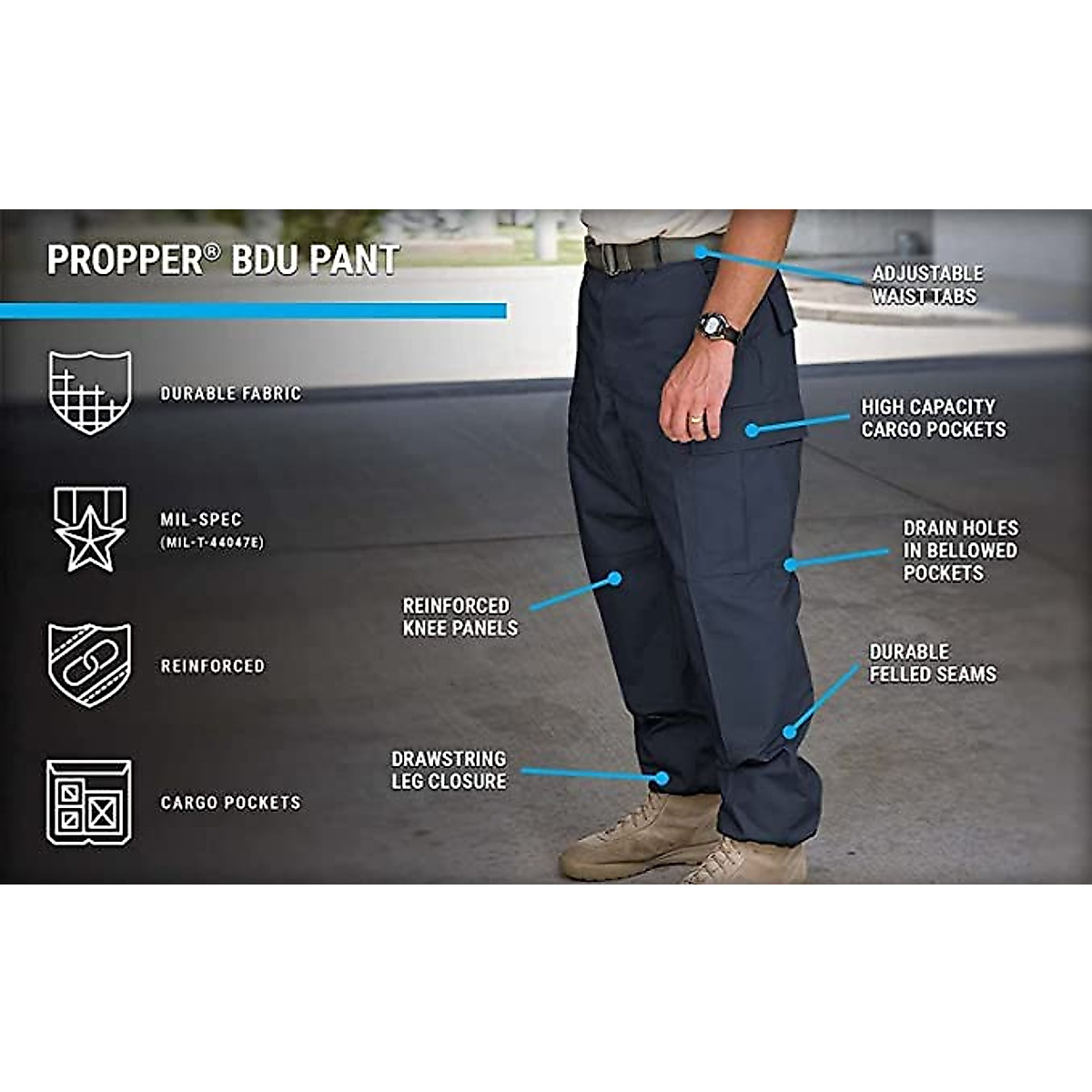 F520155 Propper BDU Trouser Button Fly - 100% Cotton Ripstop