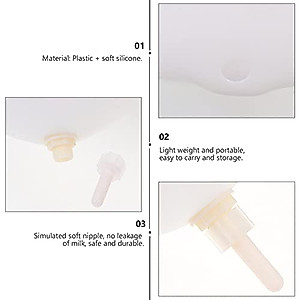 YARDWE 8L Animal Feeding Bottle Lamb Milk Bucket with 6 Silicone Nipples Large Capacity Nurse Feeder Pot for Calf Sheep Little Goat Baby Pig Dog Pet