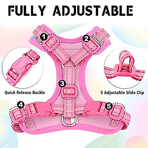 Supet Cat Harness and Leash Set Stylish Escape Proof Cat Vest Harness Adjustable Breathable Pet Harness with Reflective Trim Step-in Cat Leash and Harness for Cats Puppies