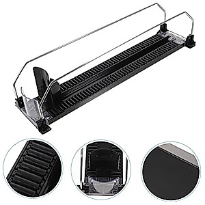 HEMOTON Propeller Canned Food Organizer for Pantry Drink Pusher Glide for Fridge Soda Can Organizer for Refrigerator Soda Dispenser Drink Holder To Rotate Manager Plastic Storage Box