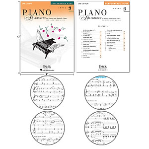 Piano Adventures Level 2B Learning Set By Nancy Faber - Lesson, Theory, Performance, Technique & Artistry Books & Juliet Music Piano Keys 88/61/54/49 Full Set Removable Sticker
