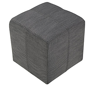 Christopher Knight Home Drake Fabric Ottoman, Gray