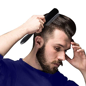 SIQUK 6 Pieces Hair Brush Comb Set Paddle Brush Detangle Hair Brush and Black Combs for Men and Women Wet, Dry, Curly and Straight Hair