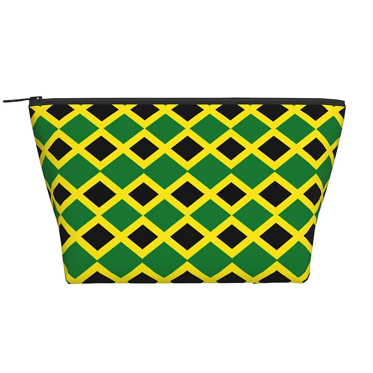 Small Makeup Organizer Bags Compatible with Jamaica Jamaican Flag, Waterproof Oxford Cloth Portable Pouch Lightweight for Women Office Outdoor Carrying