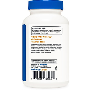 Nutricost Stinging Nettle Root Extract 7500mg Equivalent, 120 Capsules (from 750mg of 10:1 Extract) - Vegetarian Friendly, Non-GMO, Gluten Free