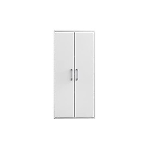 Manhattan Comfort Eiffel 6-Piece Garage Storage Set in White