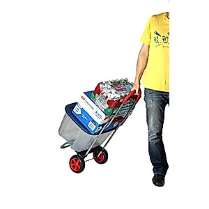 dbest products Trolley Dolly MM, Brown Handtruck Cart Hardware Garden Utility