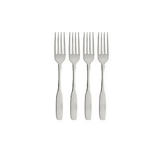 Oneida Paul Revere Fine Flatware Dinner Forks, Set of 4 , 18/10 Stainless Steel, Silverware Set, Dishwasher Safe