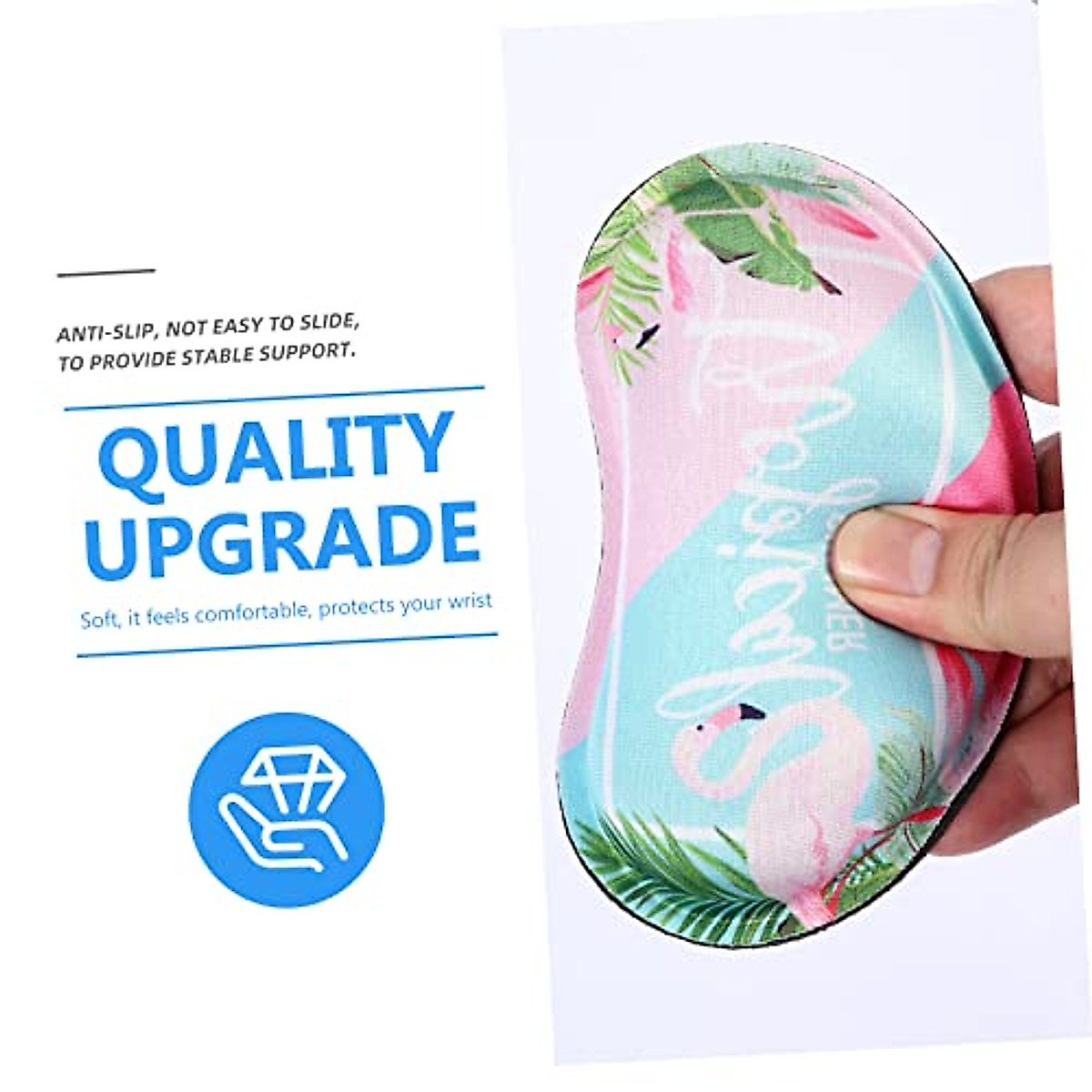 Mikikit 1 Set Mouse Pad Wristband Keyboard for PC Gel Wrist Rest Mouse for PC Wrist Pad for Keyboard Laptop Wrist Rest Keyboard Rest Pad Memory Hand Rest Gaming Mouse Mat Hand Mousepad Mat