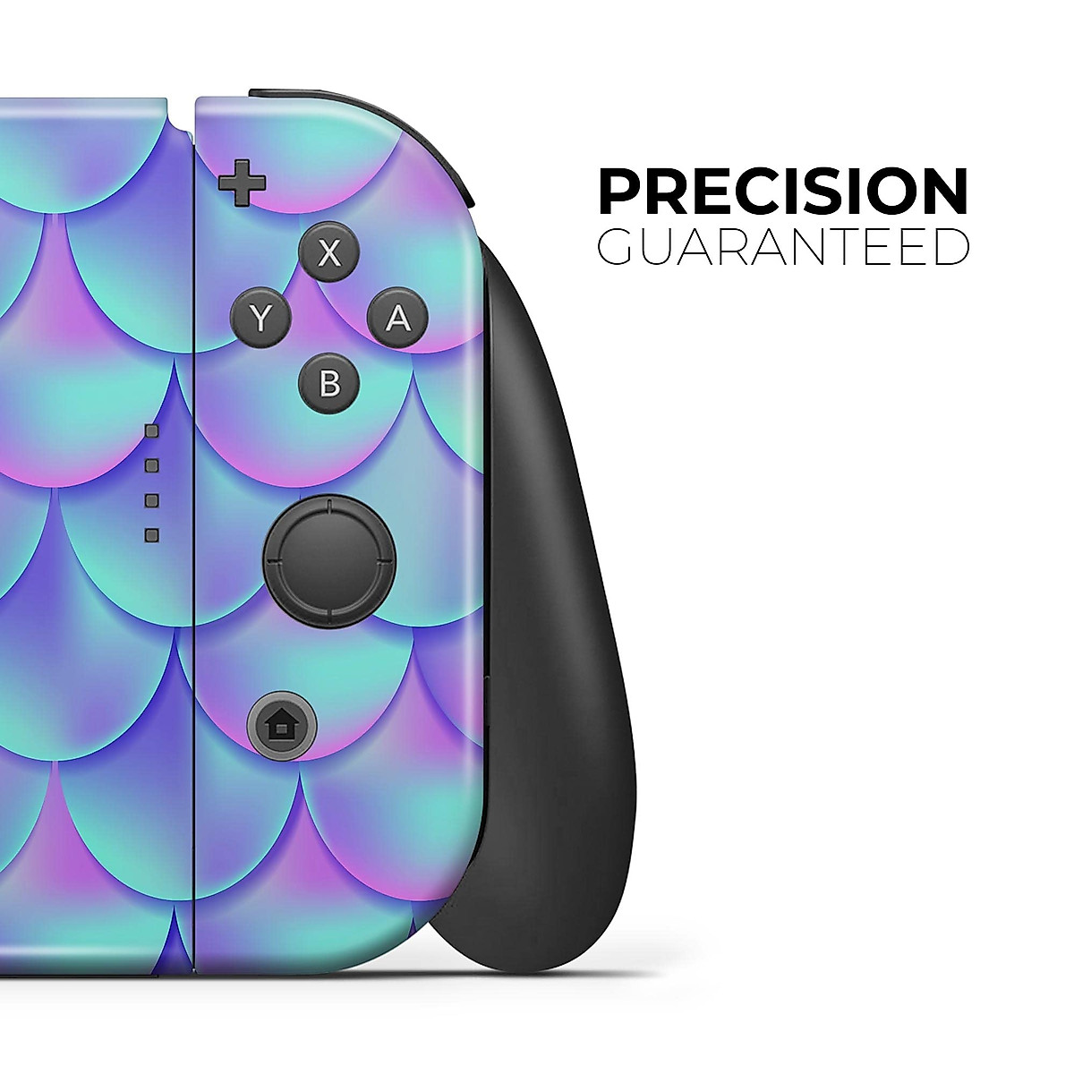 Design Skinz - Compatible with Nintendo Switch Console Bundle - Skin Decal Protective Scratch-Resistant Removable Vinyl Wrap Cover - Holographic Mermaid Scales