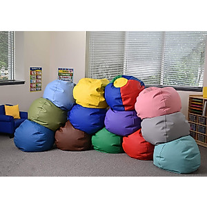 Children's Factory 35" Kids Bean Bag Chairs, Flexible Seating Classroom Furniture, Beanbag Ideal for Boy/Girl Toddler Daycare or Playroom, Sky Blue
