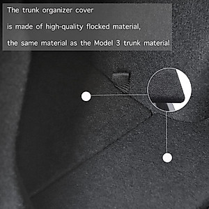 CYBERBEANS Left Side Storage Bins for Tesla Model 3 Accessories Rear Trunk Organizer Storage Boxes 2021 2022 2023