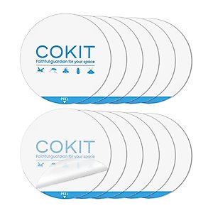 COKIT 12 Packs Glue Pads Flying Insect Trap Refill Indoors Bug Catcher Replacement Sticky Glue Boards for Gnats, Mosquitoes, Fruit Fly Traps Refills Glue Cards 4.3 Inches