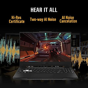 ASUS TUF Dash Gaming Laptop - 15.6" FHD 144Hz Display, Intel Core i7-12650H Processor (10 Core), NVIDIA GeForce RTX 3070, 64GB DDR5 RAM, 2TB SSD, Wi-Fi6, Backlit Keyboard, Windows 11 Home