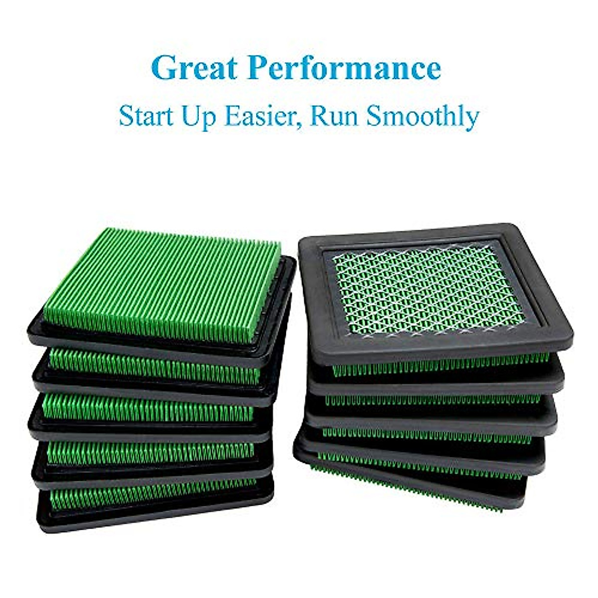 HEYZLASS 10Pack 17211-ZL8-023 Air Filter - Compatible with Honda GCV160 GC160 GCV190 GC190 Engine Husqvarna Craftsman Troy-Bilt Push Lawn Mower Tiller Air Cleaner