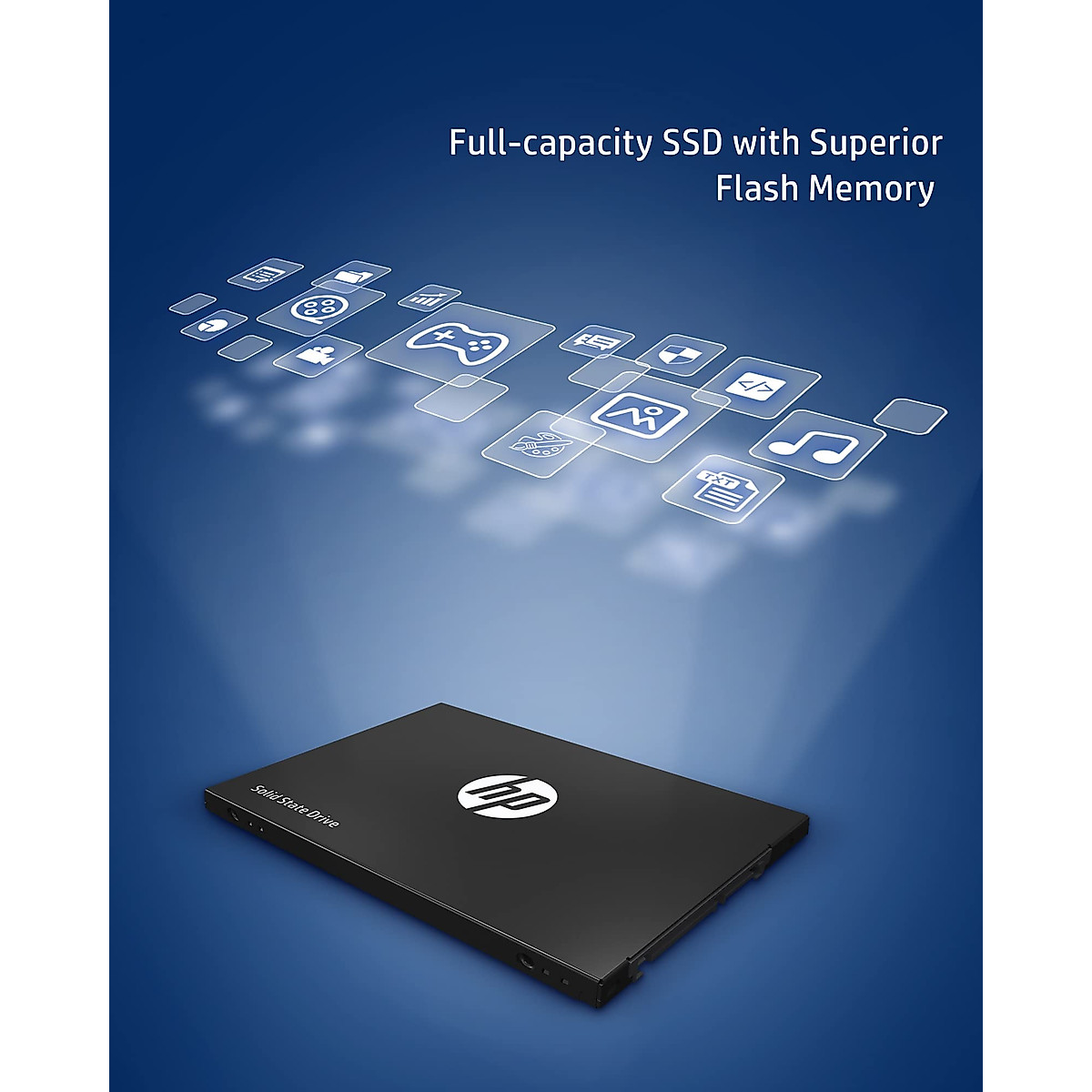 HP S750 1TB SATA III 2.5 Inch PC SSD, 6 Gb/s, 3D NAND Internal Solid State Hard Drive Up to 560 MB/s - 16L54AA#ABA