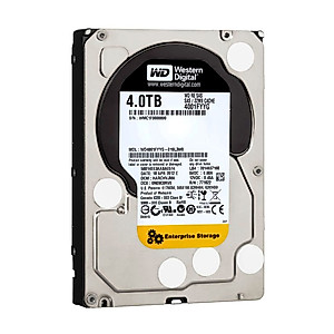 WD RE SAS 4 TB Enterprise Hard Drive: 3.5 Inch, 7200 RPM, SAS, 32 MB Cache - WD4001FYYG