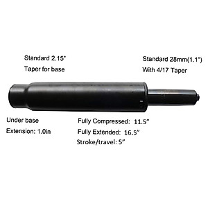 Heavy Duty 5" Stroke Replacement Office Chair Gas Lift Cylinder Pneumatic Shock 350 lbs 5" Class 4