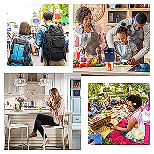 Ecoledix, Portable Blender Personal Size Blender Mixer Fruit Juicer Mini Blender Onehanded Drinking with Rechargeable USB for Sorbet Smoothie Fruit Juice Milk Shakes OutsideInside 280ML (Navy)…