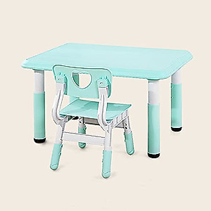 Walnut Baby Table Chair Set Kindergarten Toy Table Baby Children Home Learning Table Chair Can Be Raised Lowered Plastic Game Table