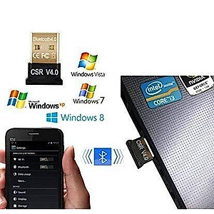 USB Bluetooth Adapter, 4.0 Dongle Ideapro Micro Bluetooth Transmitter, Transfer for Laptop Windows 10 Raspberry Pi, Linux, Stereo Headset, Wireless Keyboard Headphone