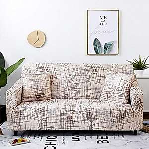 Elastic Cotton Wrap All-Inclusive Sofa Covers for Living Room Chair Couch Cover Loveseat Furniture Protector A17 3 Seater