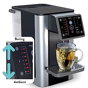 Aqua Optima AUH012 Countertop Water Filtration System, Hot Water Dispenser, Countertop Water Filter, hot Water Kettle Electric, Water Boiler, 7 Temperatures, Zero Installation, Includes 1 Filter