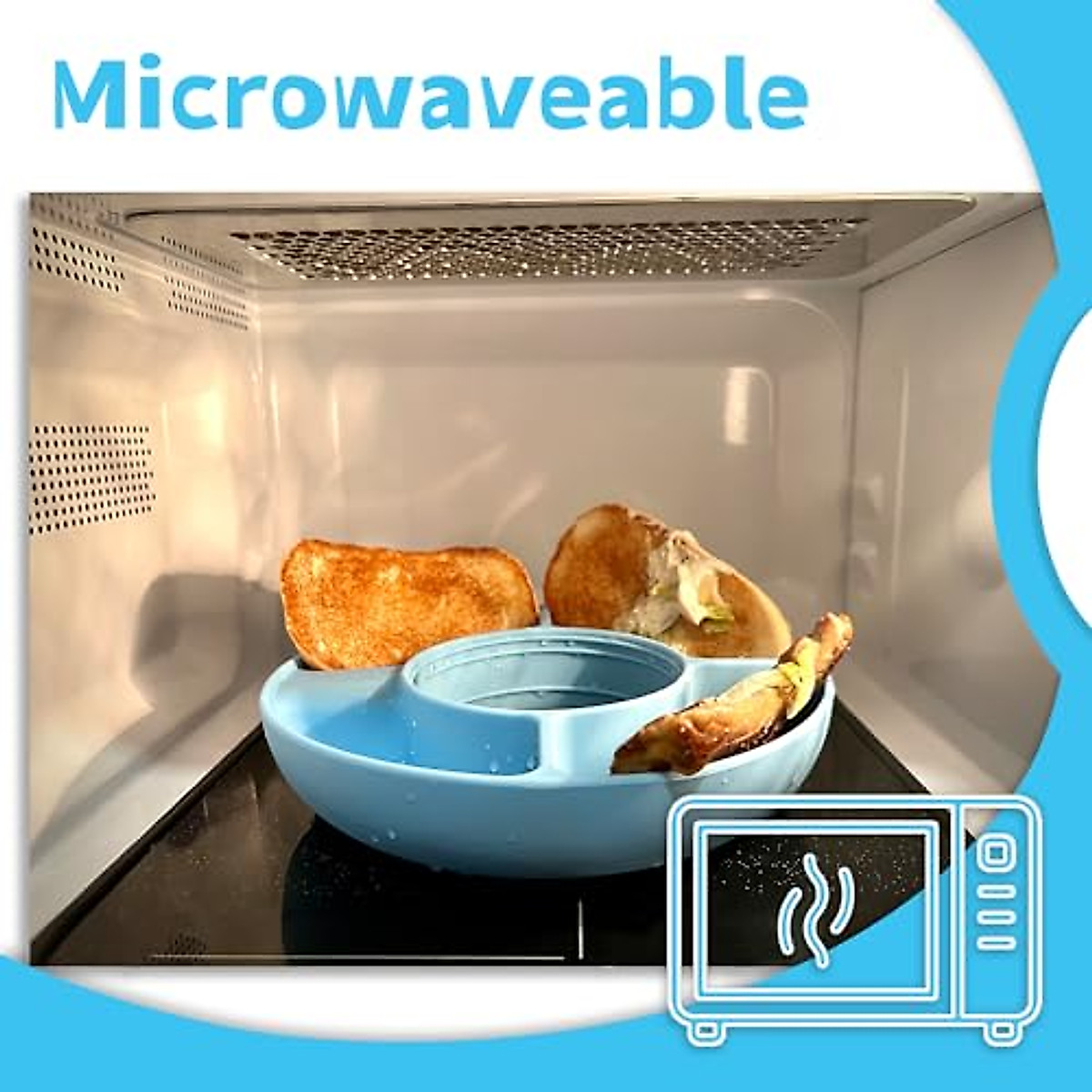 Snack Bowl For stanley Cup Accessories，For stanley 40 oz tumbler with handle，simple modern 40 oz tumbler Accessories，Snack Bowl Combo (blue)