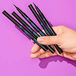 essence | 5-Pack Black Waterproof Superfine Eyeliner Pen | Longlasting & Pigmented Liquid Formula | Glide-on & Precise Application | Felt Tip Applicator | Paraben Free | Cruelty Free