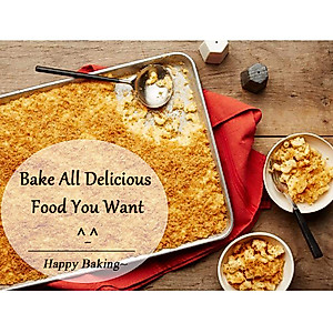 Baking Sheet Set of 2, Stainless Steel Baking Pans for Toaster Oven, Footek Cookie Baking Sheet 12.5L×10W×1H inch, Healthy & Superior Mirror Finish, Dishwasher Safe Baking Sheets