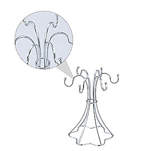 Hemoton 2 Pack Stylish Steel Mug Home Storage Mug Hooks Coffee Cup Stand Coffee Mug Tree Tree Holder Stainless