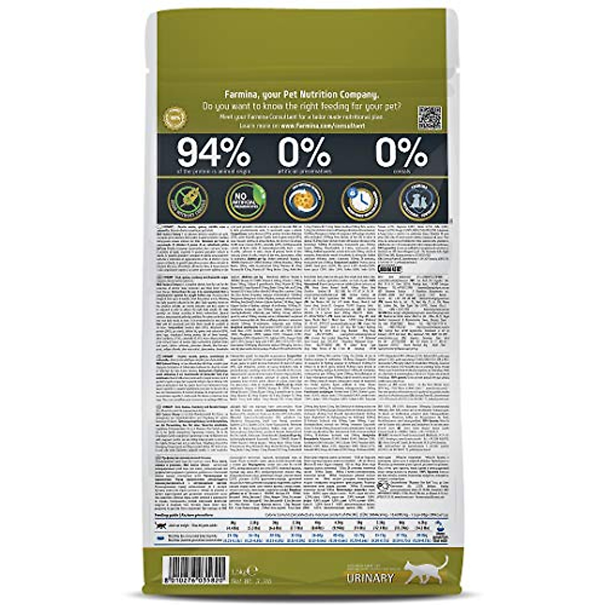 Farmina N&D Functional Quinoa Urinary Duck Cranberry and Chamomille Dry Cat Food 3.3 Pounds