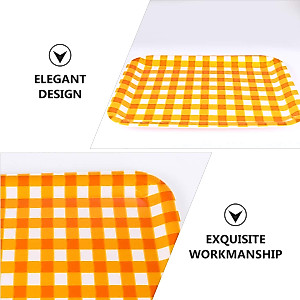 DOITOOL Rectangular Melamine Serving Platter, Melamine Serving Tray for Serving Salad, Pasta, Cheese, Ham, Appetizer