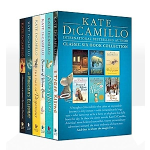 Six Books Box Collection Set (The Miraculous Journey of Edward Tulane, The Magician's Elephant, The Tale of Despereaux, Because of Winn-Dixie, Flora & Ulysses,The Tiger Rising)