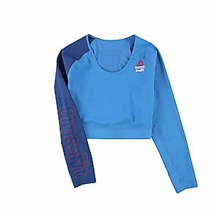 Reebok Womens Crossfit Games 2018 Compression Basic T-Shirt, Blue, X-Large