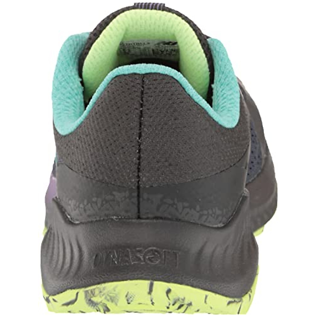 New Balance Women's DynaSoft Nitrel V5 Trail Running Shoe, Magnet/Cyber Jade/Electric Purple, 9.5