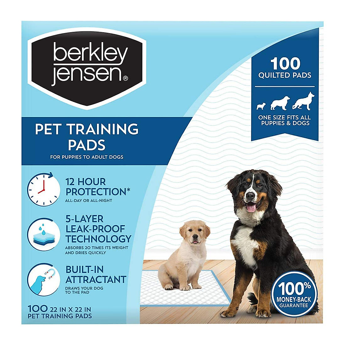 Berkley and Jensen Pet Training Pads, 100 ct.